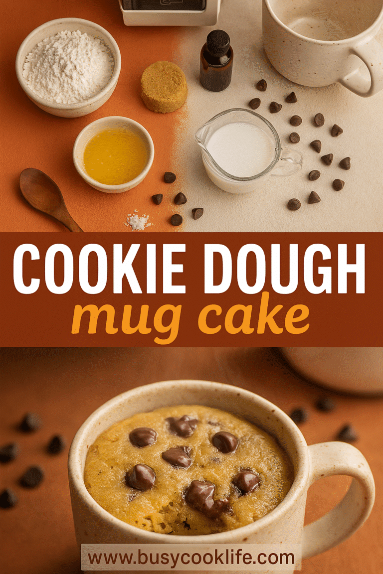 Cookie Dough Mug Cake – 3-Minute Delicious Recipe to Love