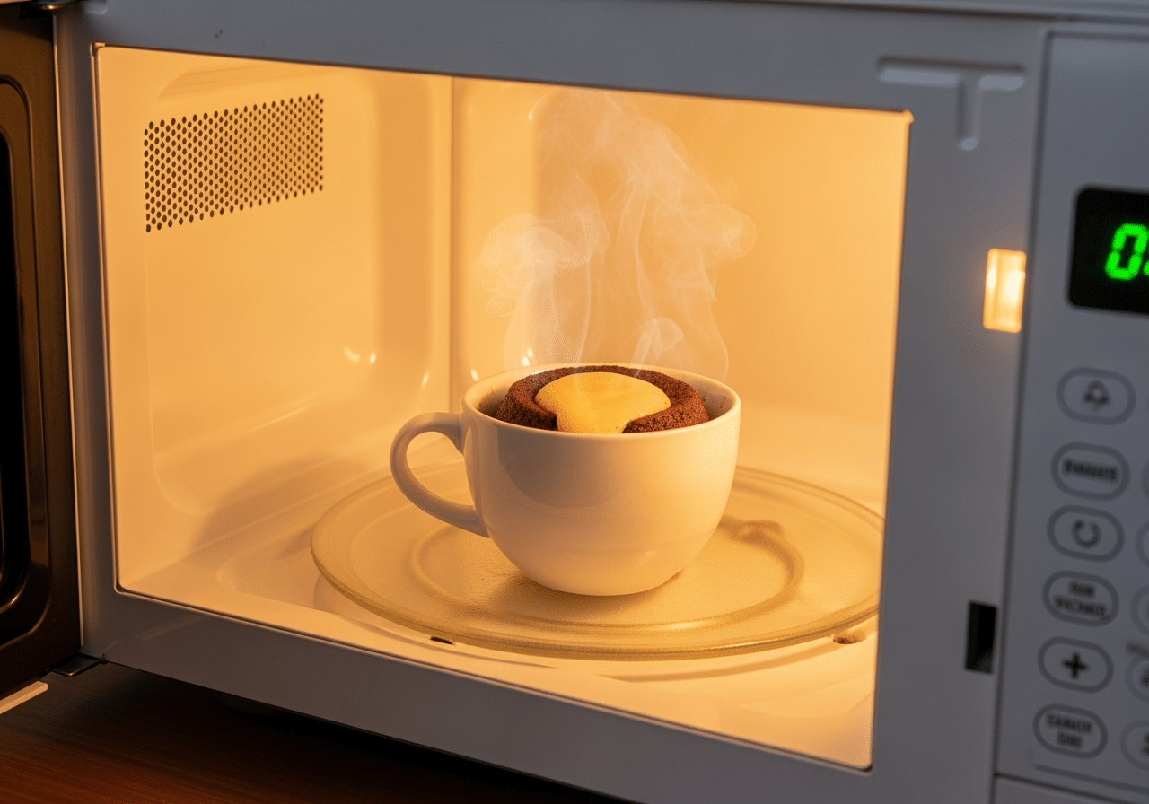 Molten Lava Cake in a Mug Recipe: Ultimate 3-Minute Chocolate Heaven